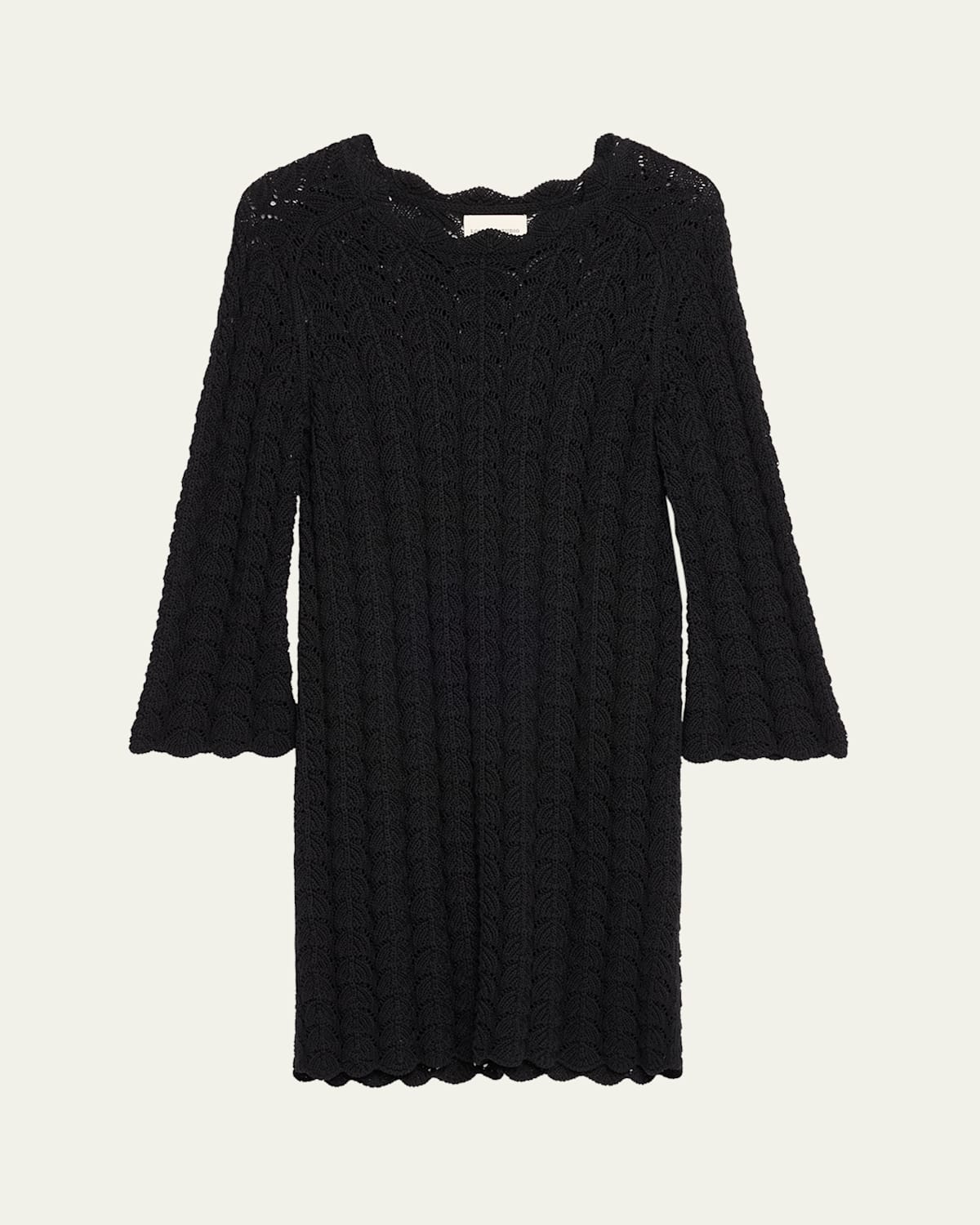 loulou studio crochet dress Loulou De Saison Sleeveless Crochet Knit Maxi Dress