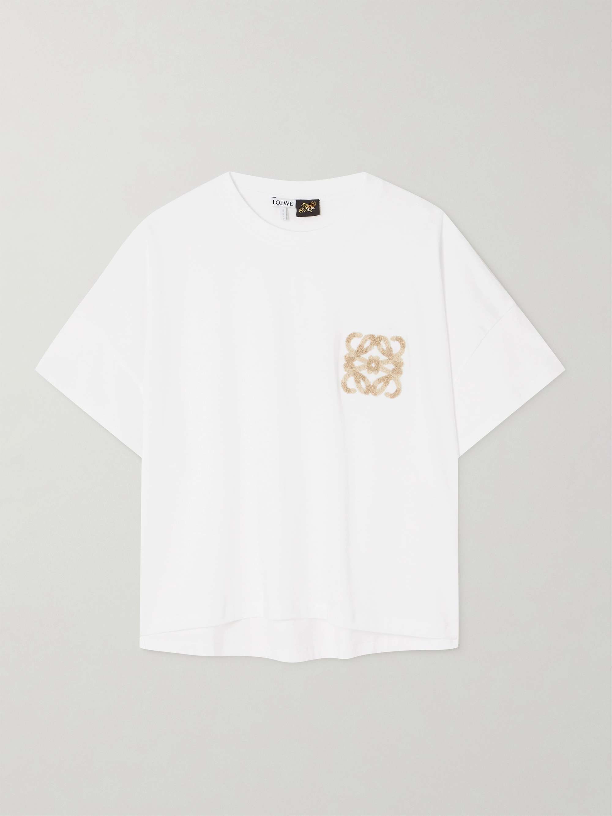 Loewe Paula'S Ibiza AppliquéD T-Shirt In White - 40% Off