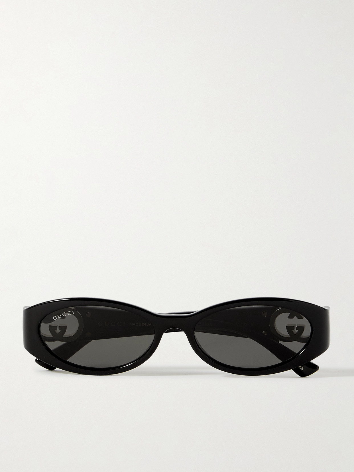 Gucci Oval-Frame Sunglasses - Black | Editorialist