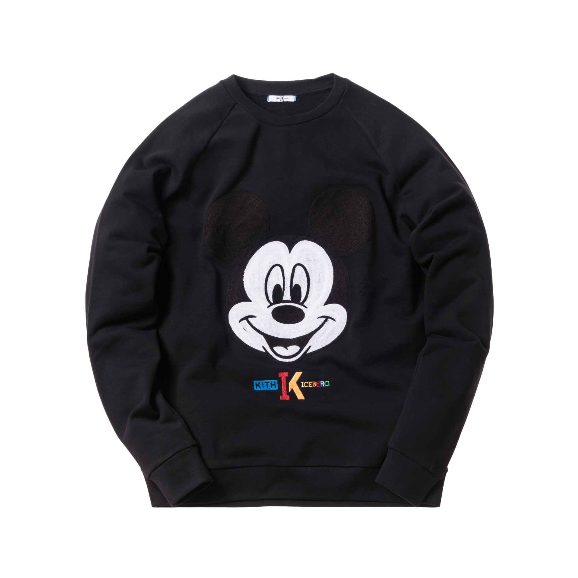 Kith X Iceberg Mickey Crewneck Sweatshirt - Black | Editorialist