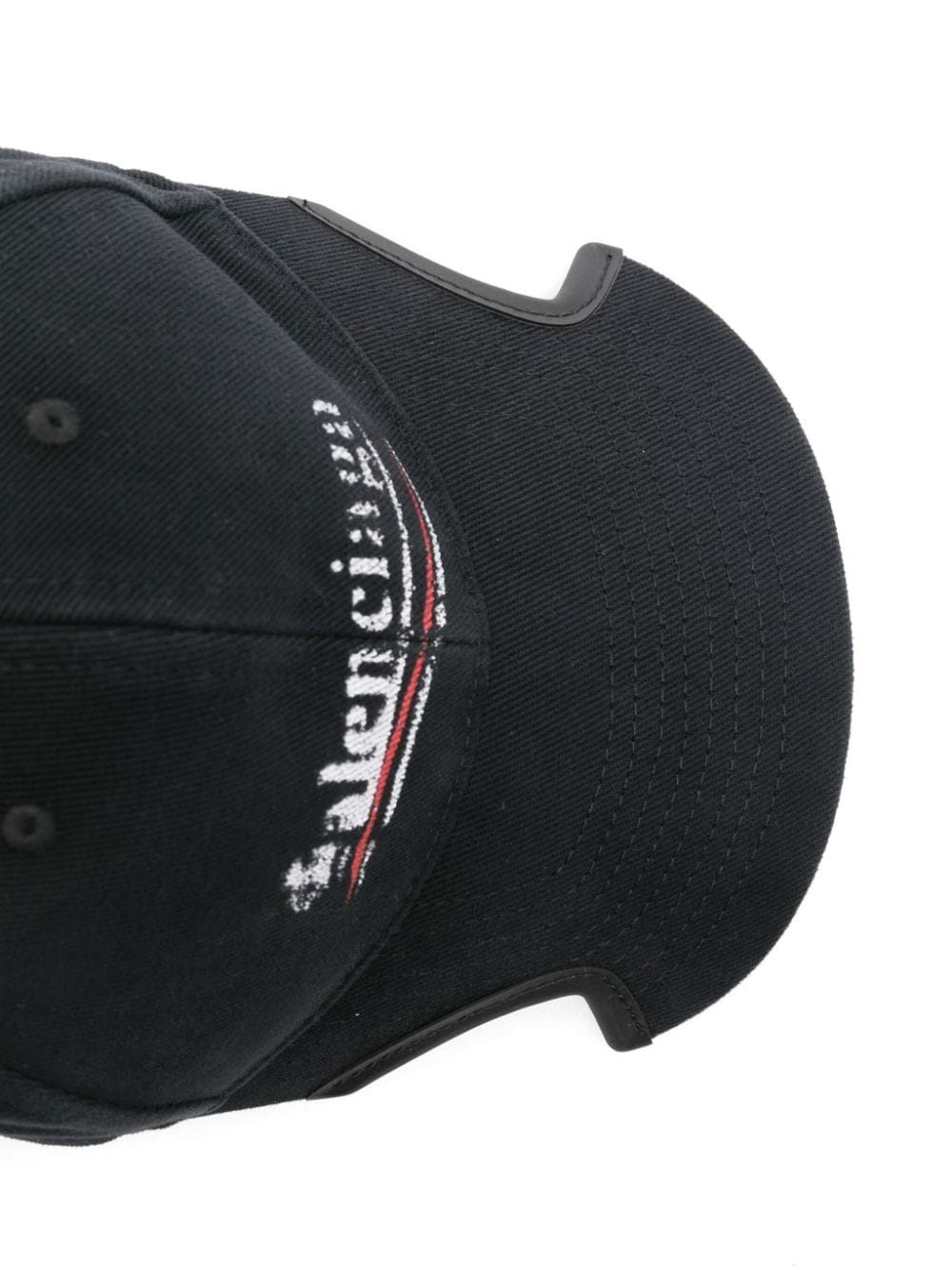 Balenciaga Political Stencil Baseball Cap - Black | Editorialist