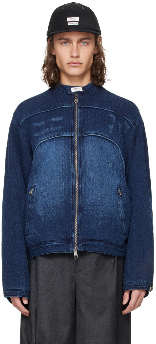 ジャケット・アウター ADER ERROR Navy Pelter Denim Jacket Ader Error Navy Pelter Denim Jacket In Blue - 54% Off | Editorialist