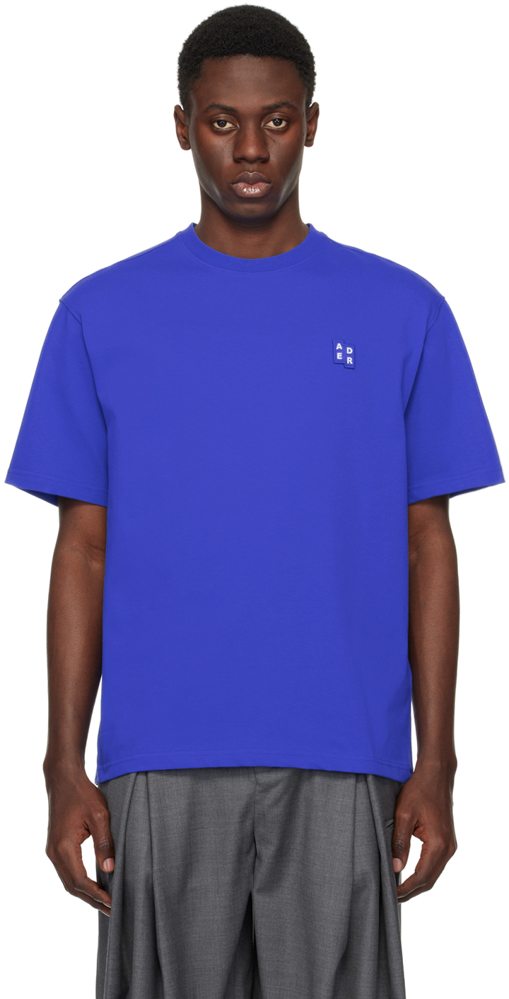 Buy ADER ERROR Blue Significant Trs Tag 01 T-shirt - Z-blue At 49