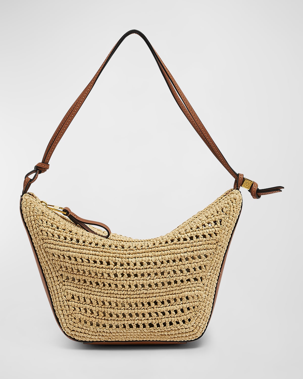 Loewe X Paula'S Ibiza Hammock Mini Hobo Bag - Tan/Natural | Editorialist