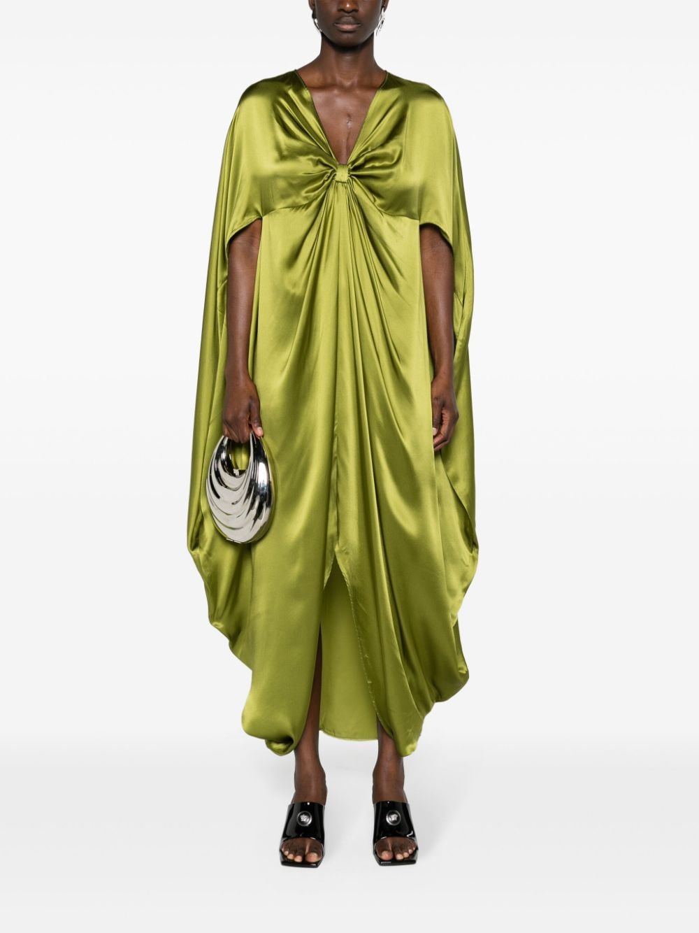 TALLER MARMO Taller Marmo Azores Knotted Silk Kaftan