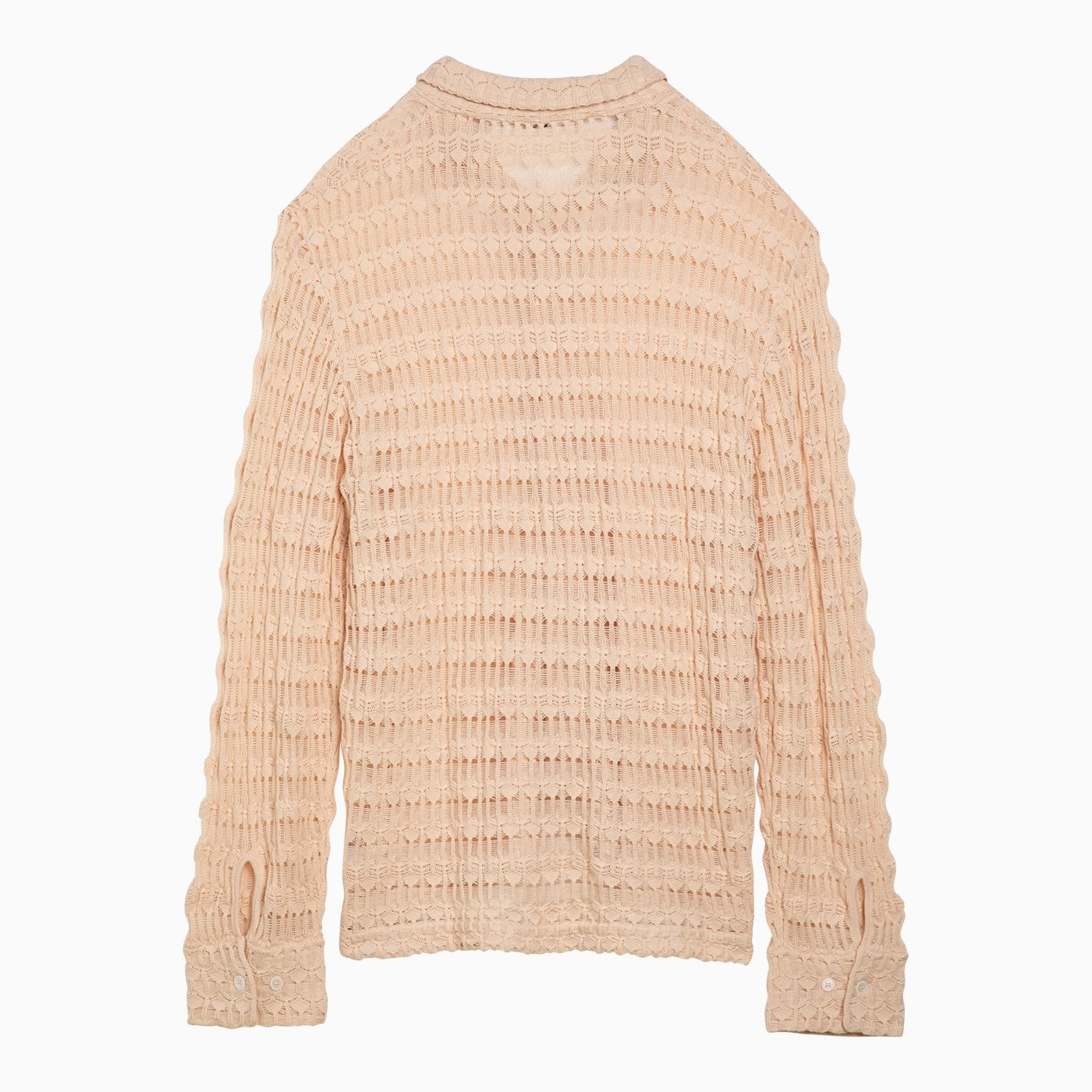 SéFr Cream Coloured Cotton Knit Yasu Shirt In Pink - 40% Off 