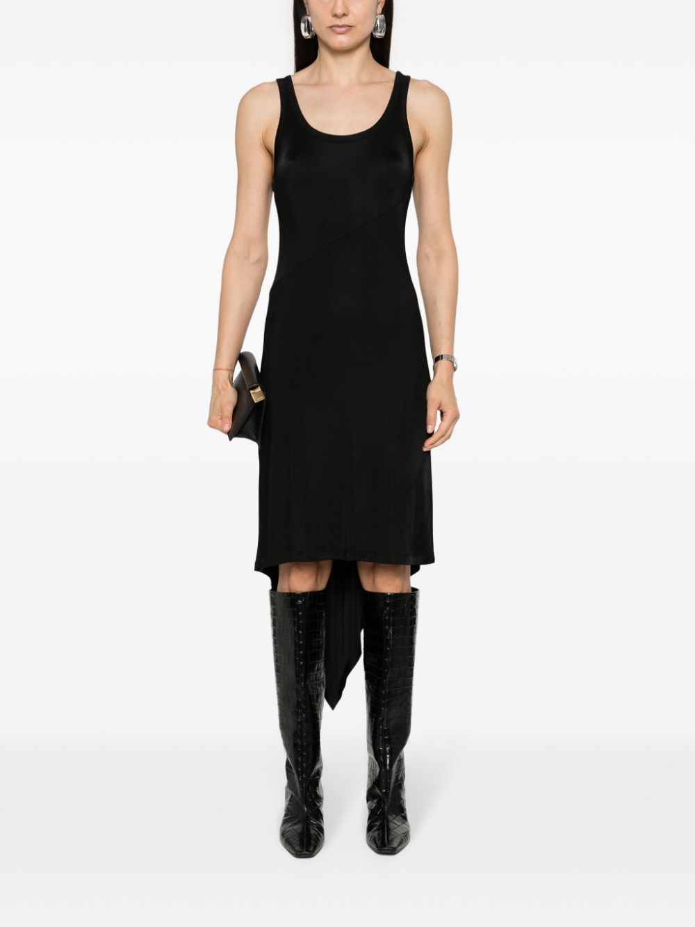 HELMUT LANG Helmut Lang Asymmetric-Hem Midi Dress