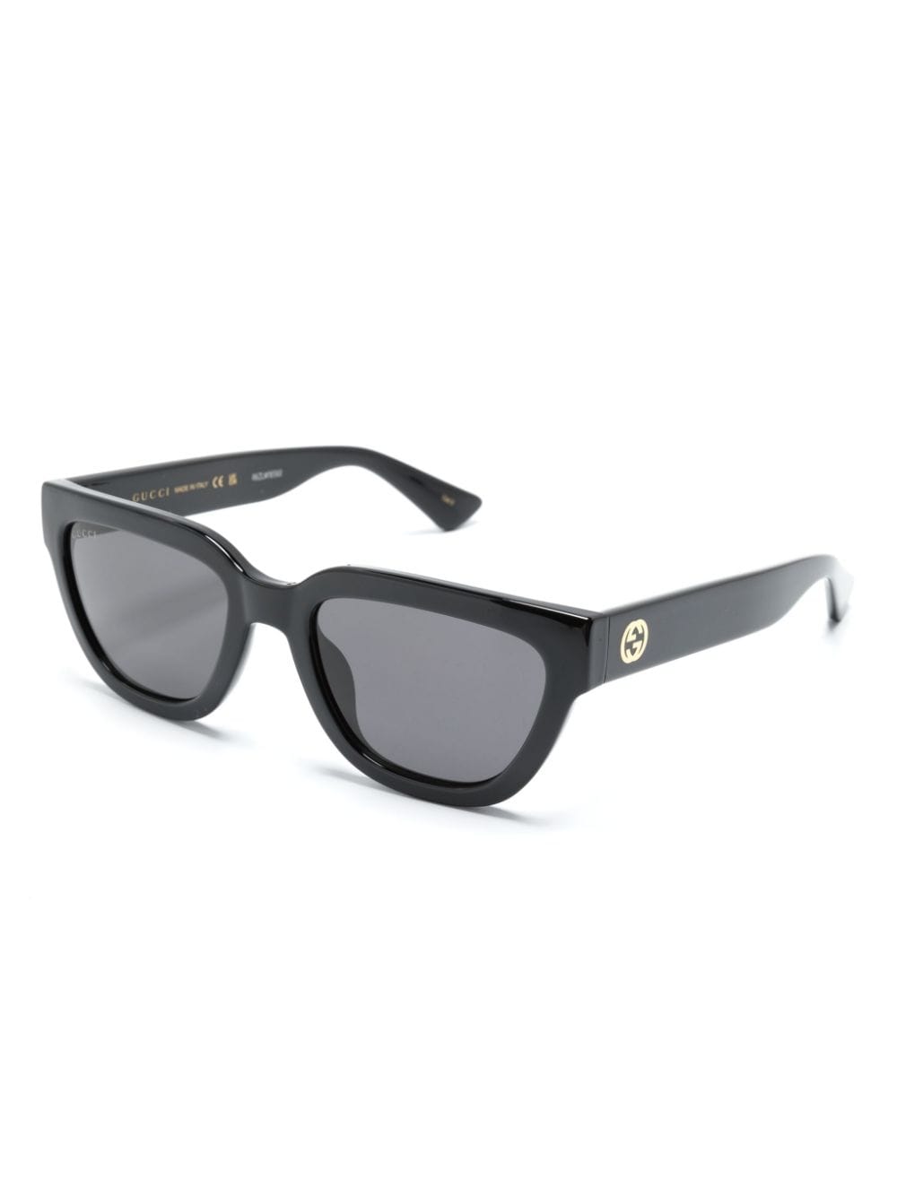 Gucci Interlocking G-Logo Sunglasses - Black | Editorialist