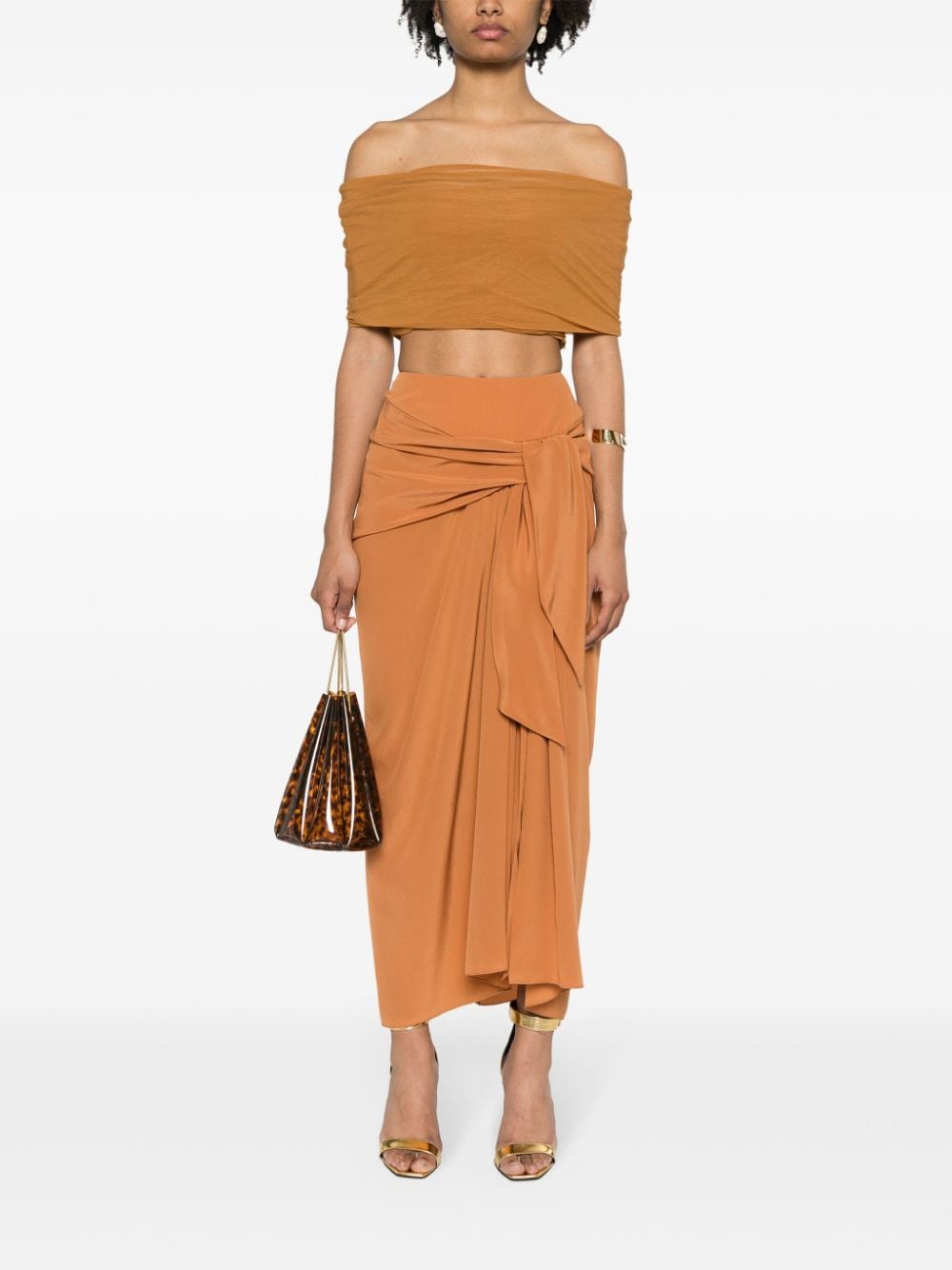 ERMANNO SCERVINO Ermanno Scervino Pleated Silk Skirt