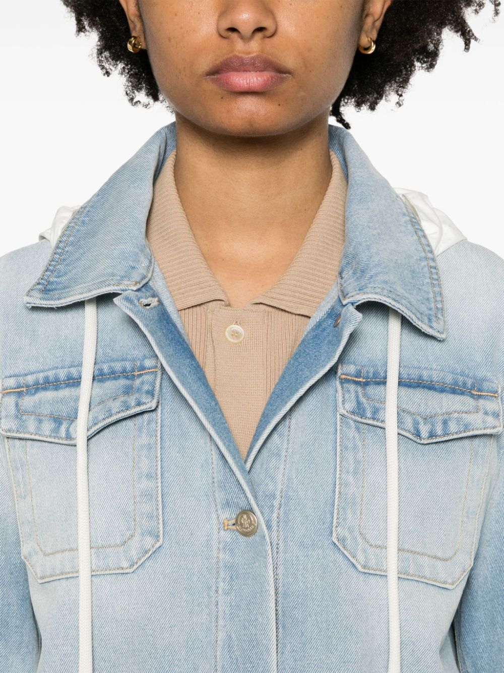 Moncler Melissa Denim Jacket - Blue | Editorialist