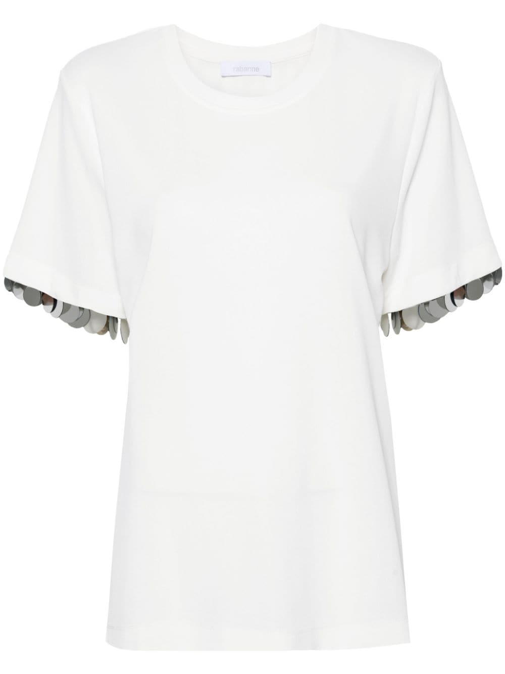 PACO RABANNE Rabanne Paillette-Embellished Crepe T-Shirt