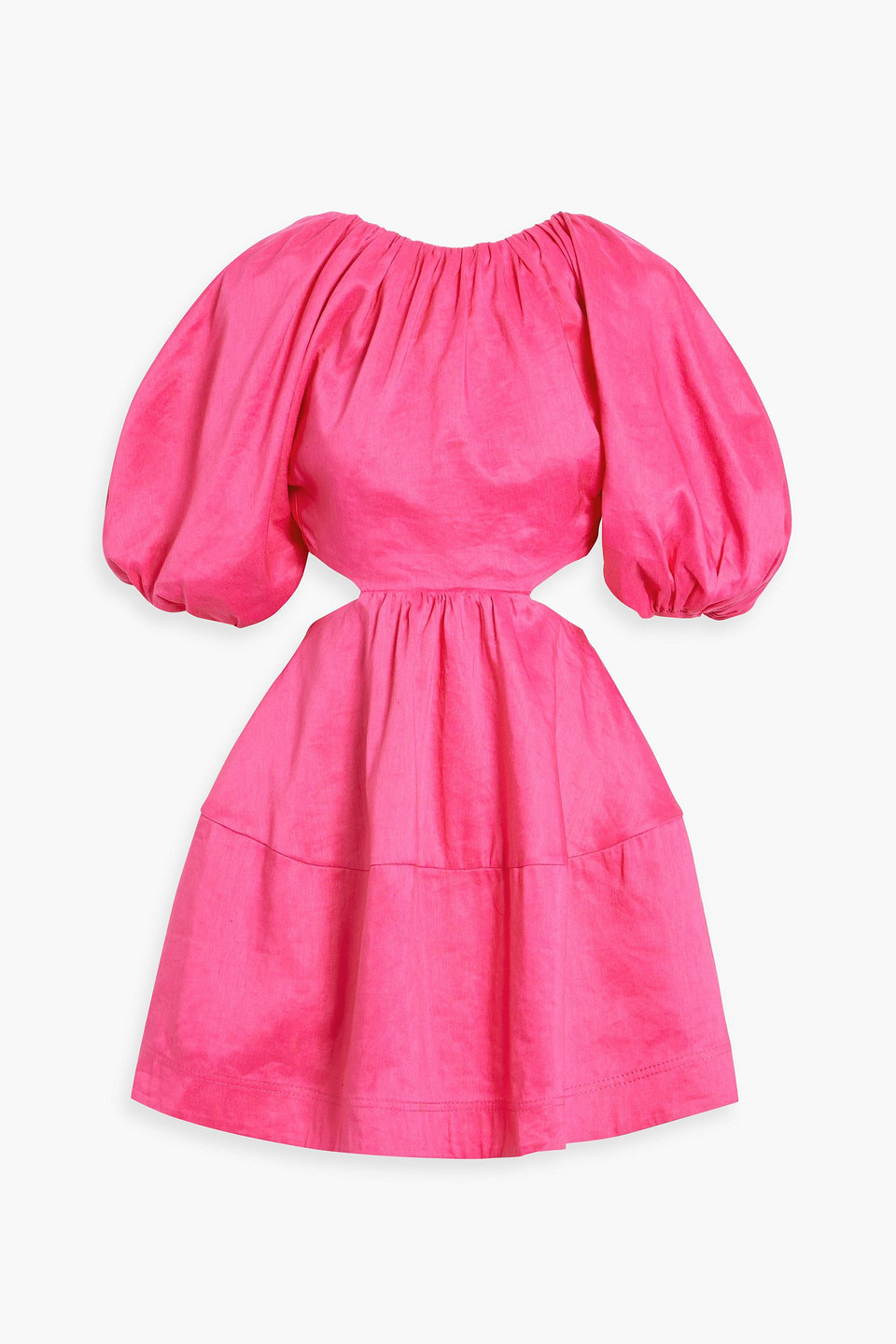 Aje Admiration Lace-Up Mini Dress In Bright Pink - 70% Off | Editorialist