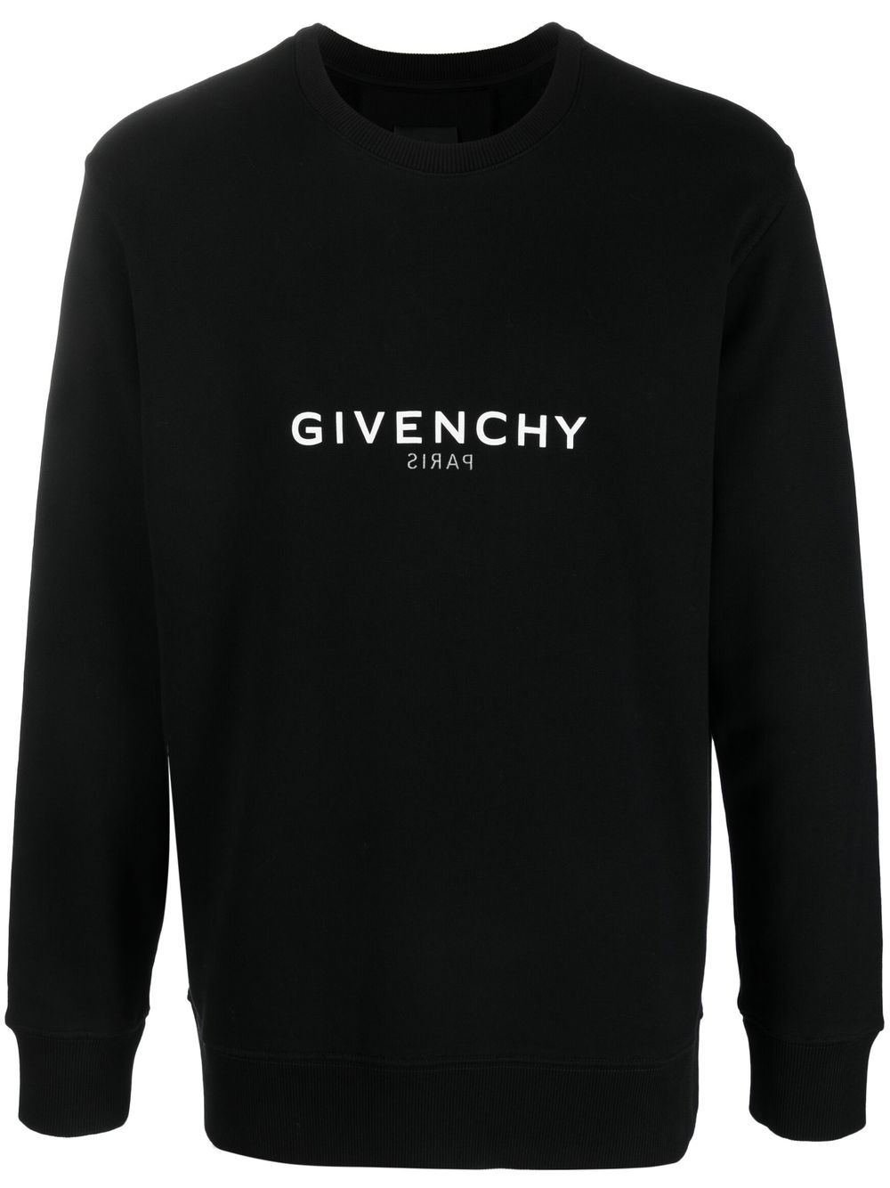 Givenchy Logo-Print Long-Sleeve Sweatshirt - Black | Editorialist