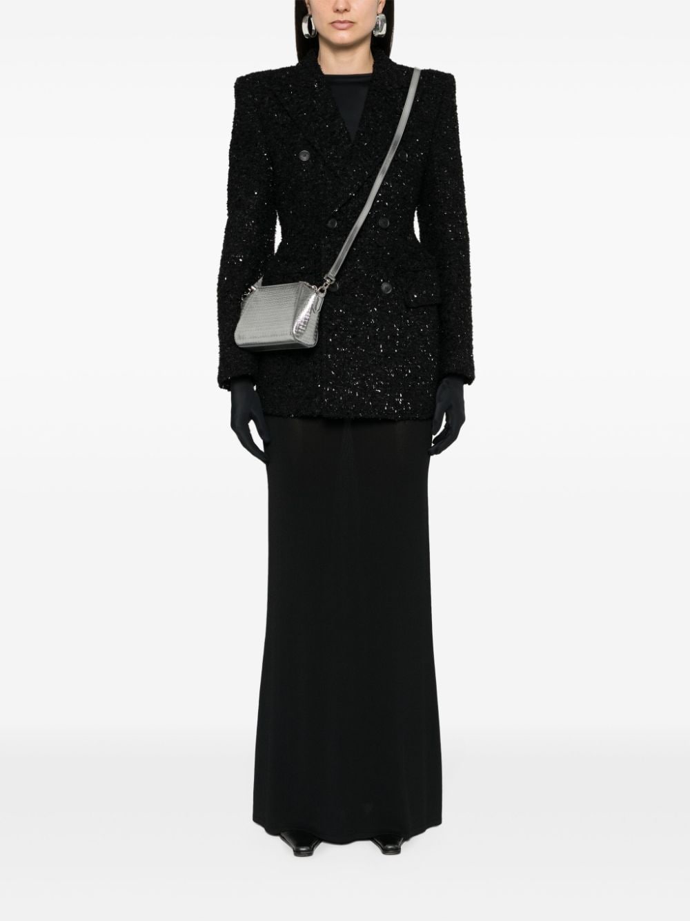 BALENCIAGA Balenciaga Double-Breasted Bouclé Blazer