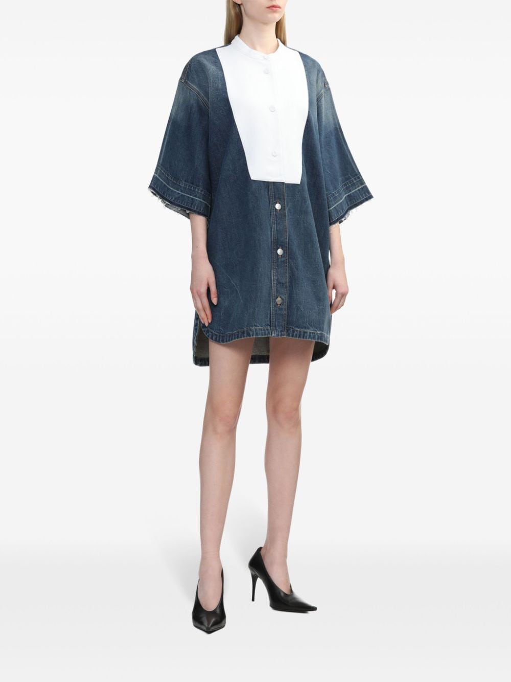 STELLA MCCARTNEY Stella McCartney Cotton Denim Piqué Tunic Dress
