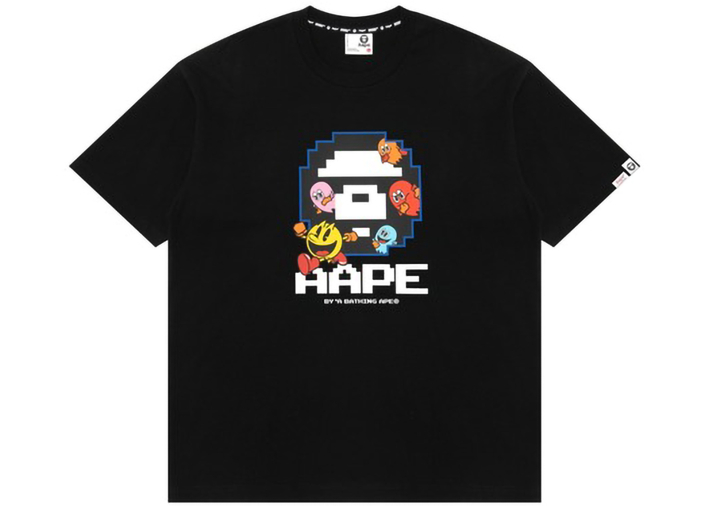 A Bathing Ape X Pacman #3 Tee Shirt - Black | Editorialist