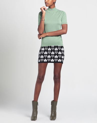 MSGM MSGM Knitted Heart Print Mini Skirt
