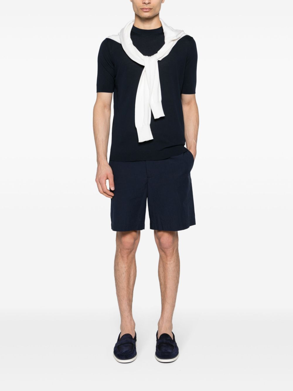 DELL'OGLIO crew-neck cotton t-shirt