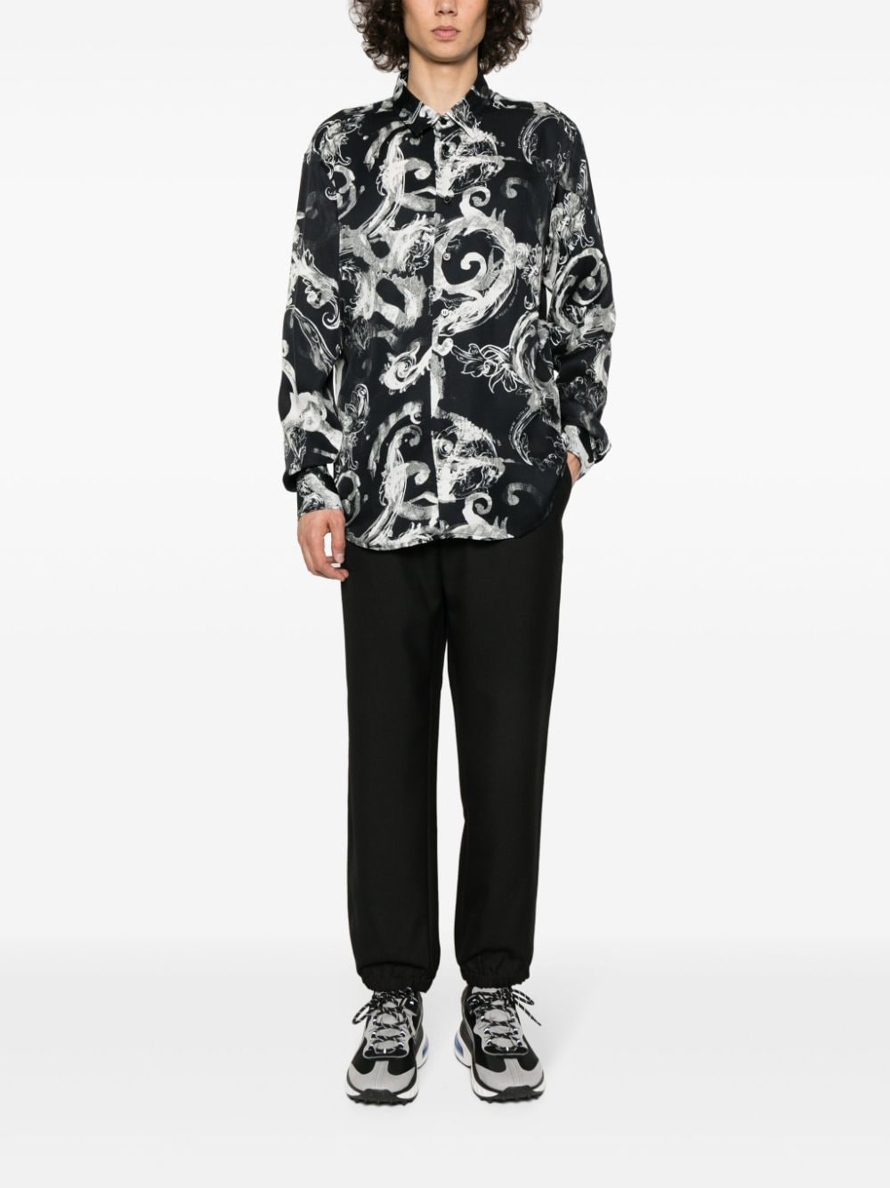VERSACE Versace Jeans Couture V-Emblem Tapered Trousers