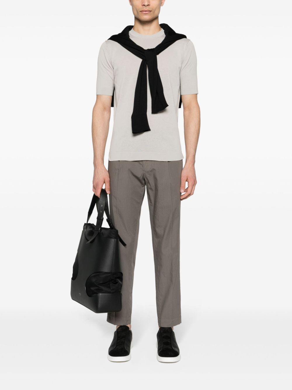 DELL'OGLIO crew-neck cotton t-shirt