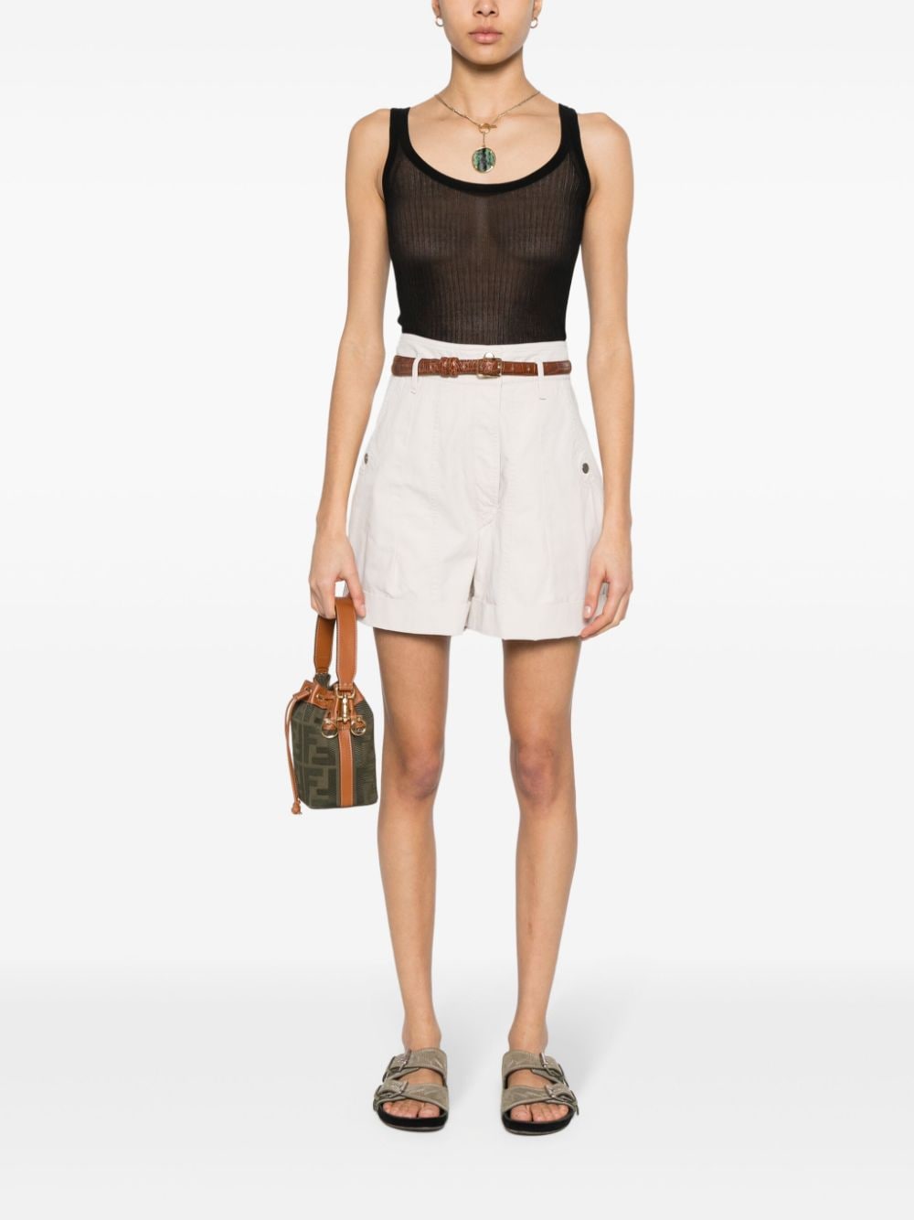 MAX MARA Max Mara Semi-Sheer Fine-Ribbed Top