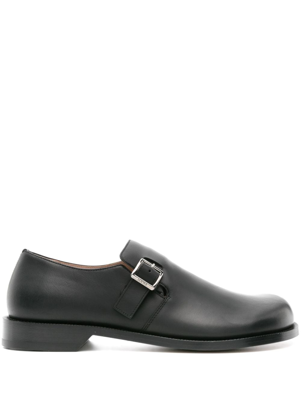 Loewe Campo Leather Monk Shoes In Black - 41% Off | Editorialist