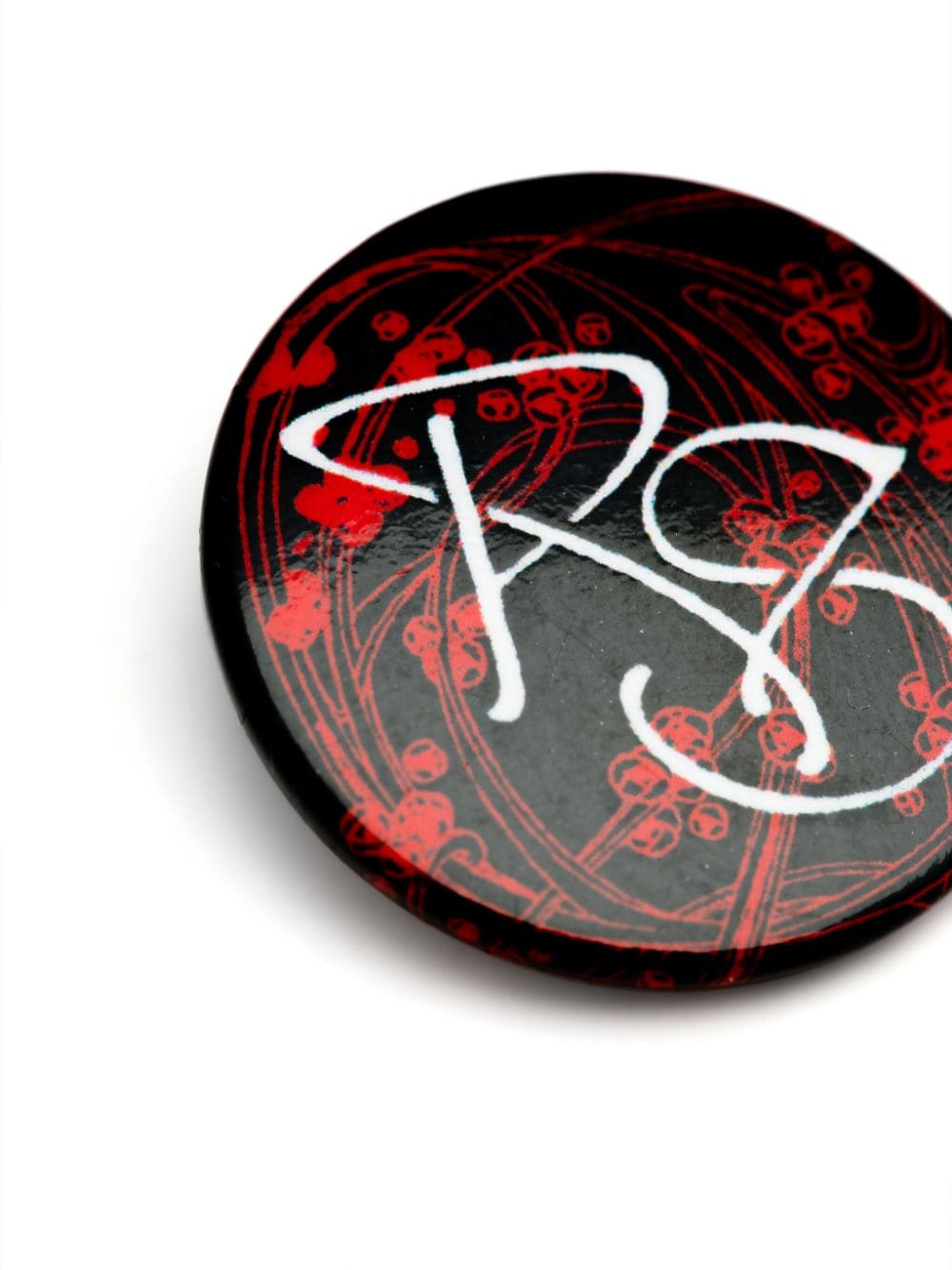 Raf Simons Logo-Print Pins - Black | Editorialist