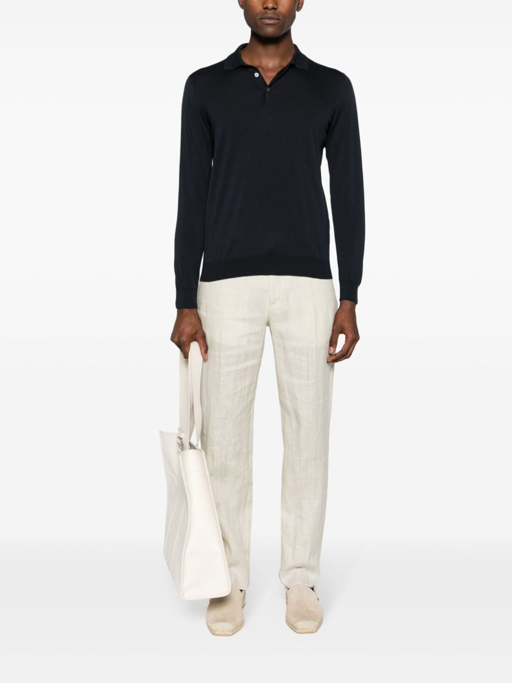 DRUMOHR fine-knit polo shirt
