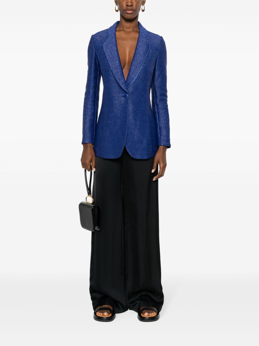 GIORGIO ARMANI Giorgio Armani Patterned Jacquard Blazer
