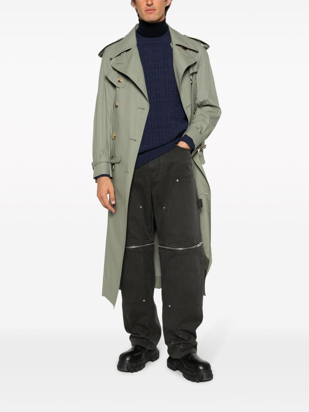 GIVENCHY Givenchy zip-detailed straight-cut trousers