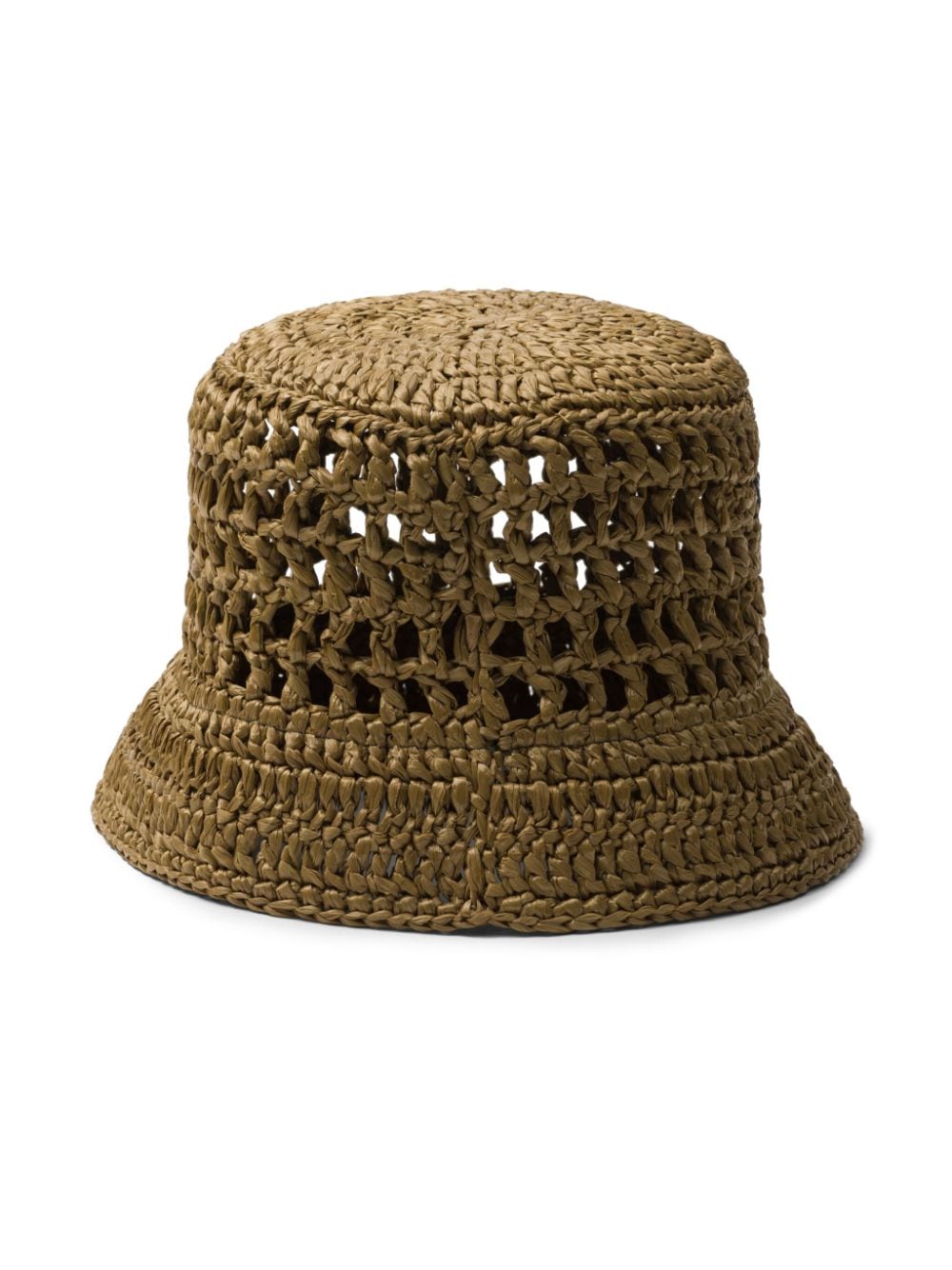 The Elder Statesman Gradient Crochet Bucket Hat In Green In  display picture 2