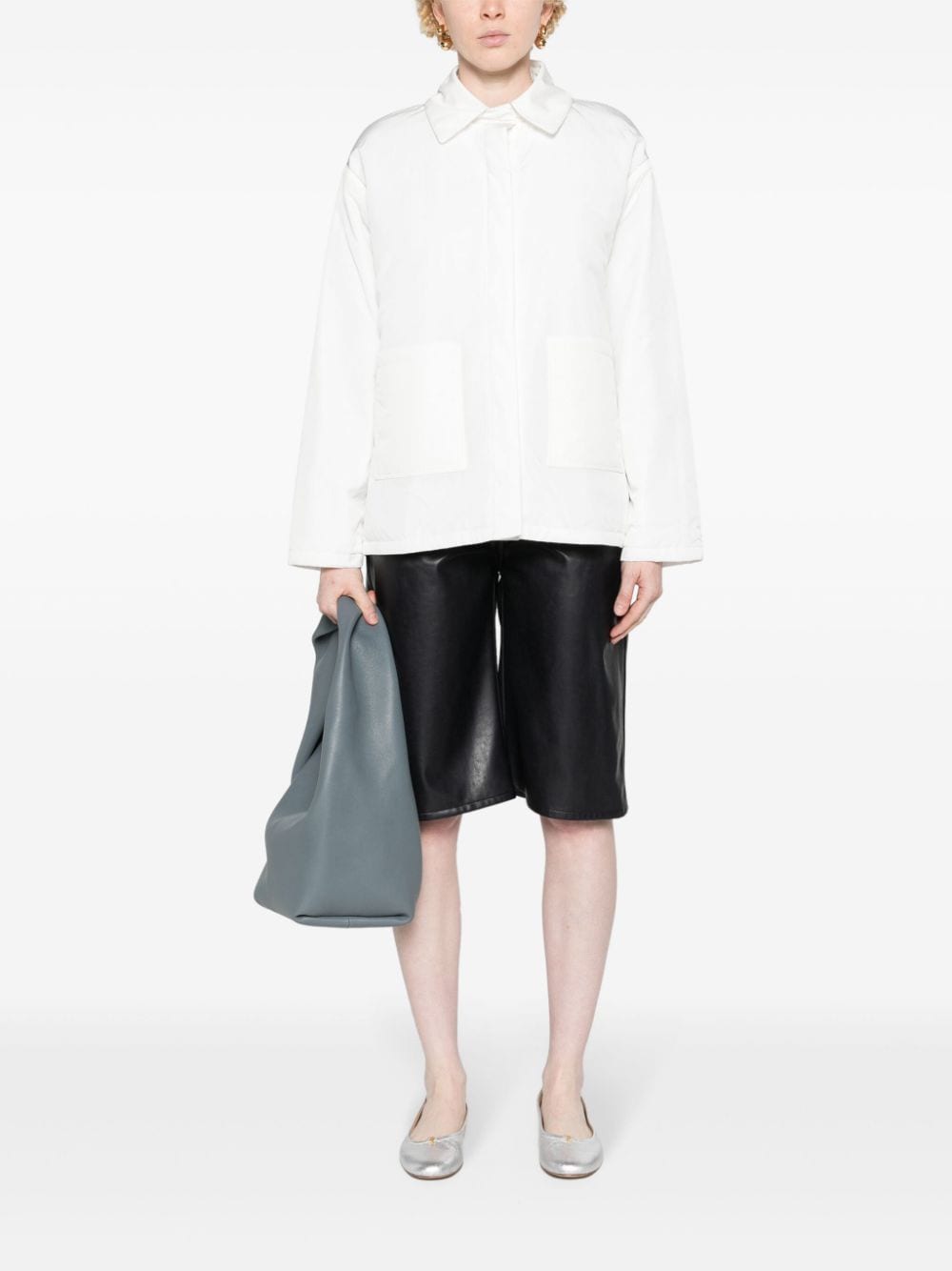 FABIANA FILIPPI Fabiana Filippi Crinkled Shirt Jacket