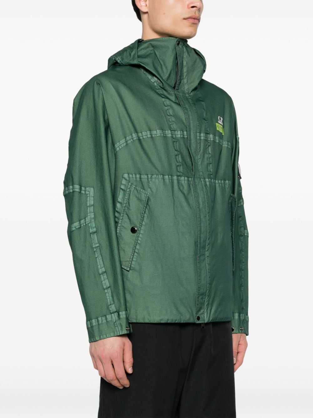 C.P. Company Gore-Tex Infinium™ Hooded Jacket In Green - 68% Off