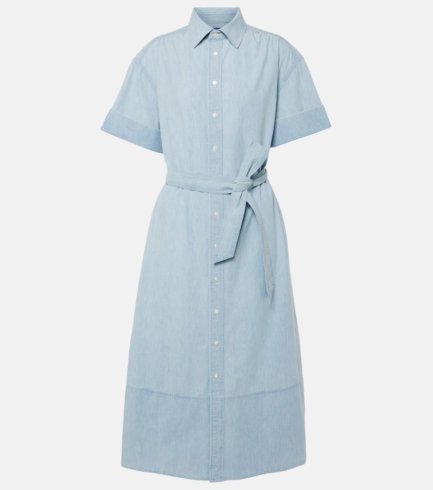 polo ralph lauren denim sheath dress Paneled Denim Sleeveless Shirtdress