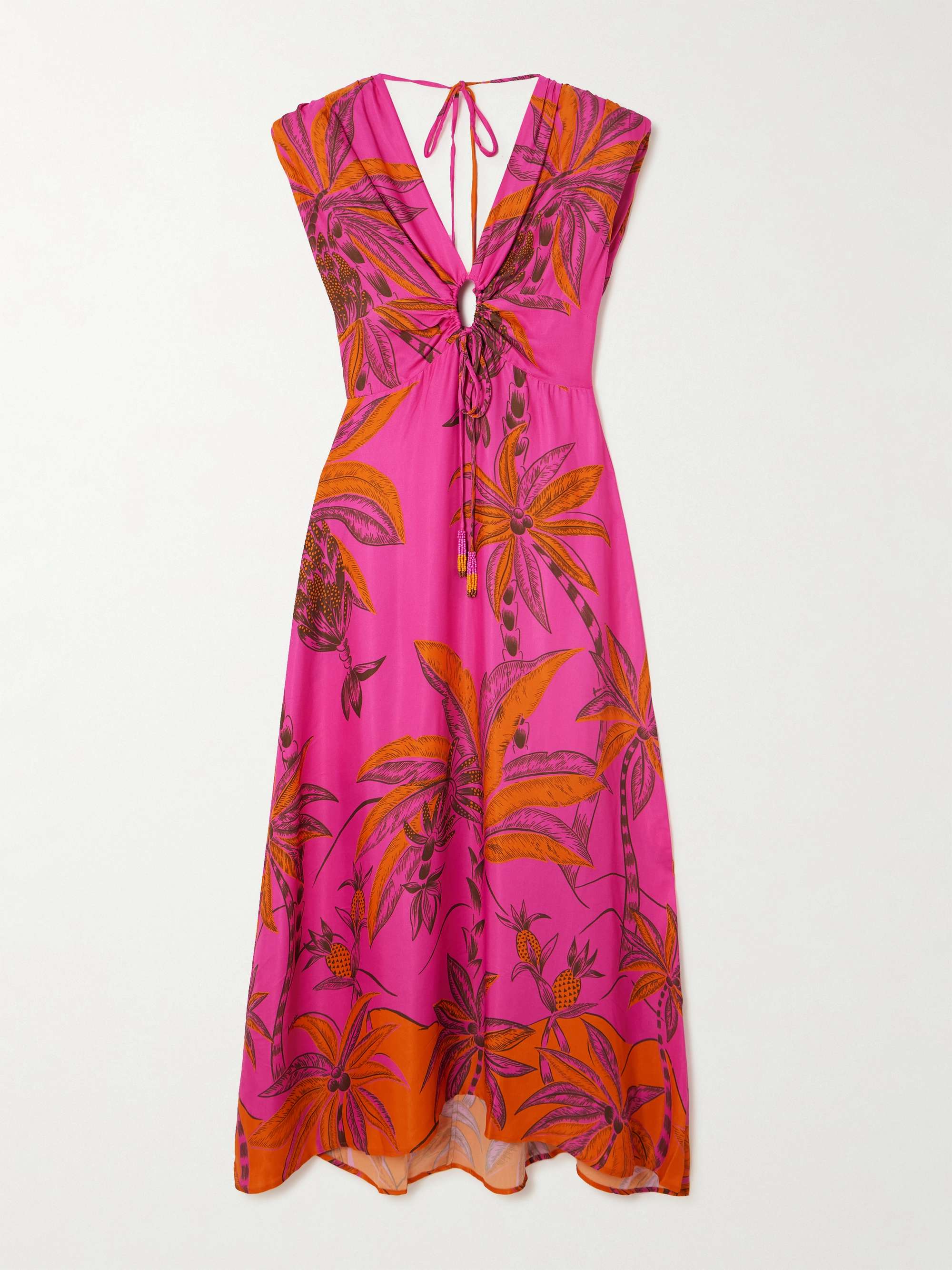 farm rio pink dress Women's Delicate Fruit Garden Mini 100% cotton FARM Rio - Arabesc Light