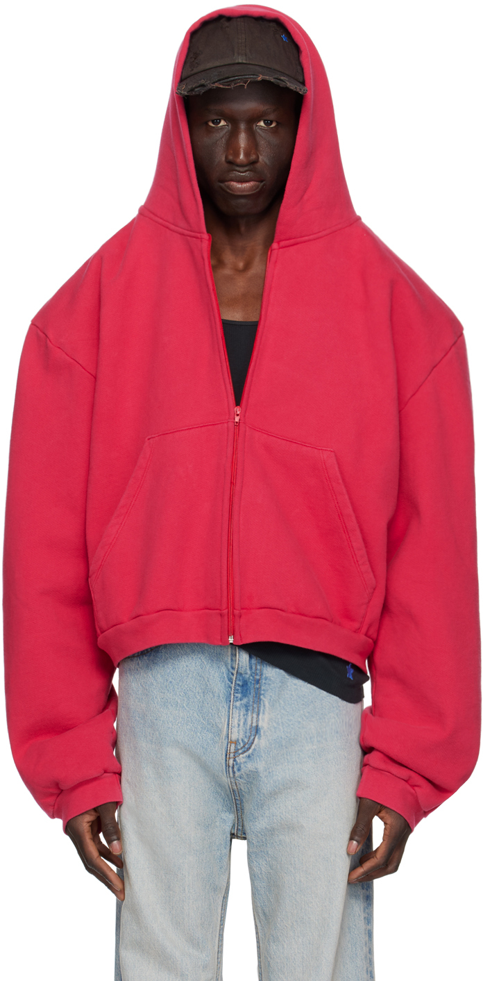 Greg Ross Shoulder Pad Hoodie - Red | Editorialist