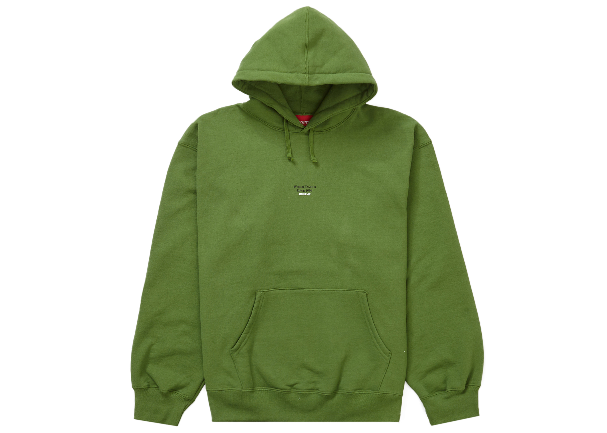 Supreme World Famous Micro Hooded Sweatshirt - Green | Editorialist