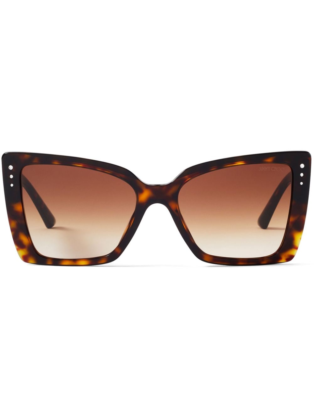 Jimmy Choo Lorea Cat-Eye Sunglasses - Brown | Editorialist display picture 3