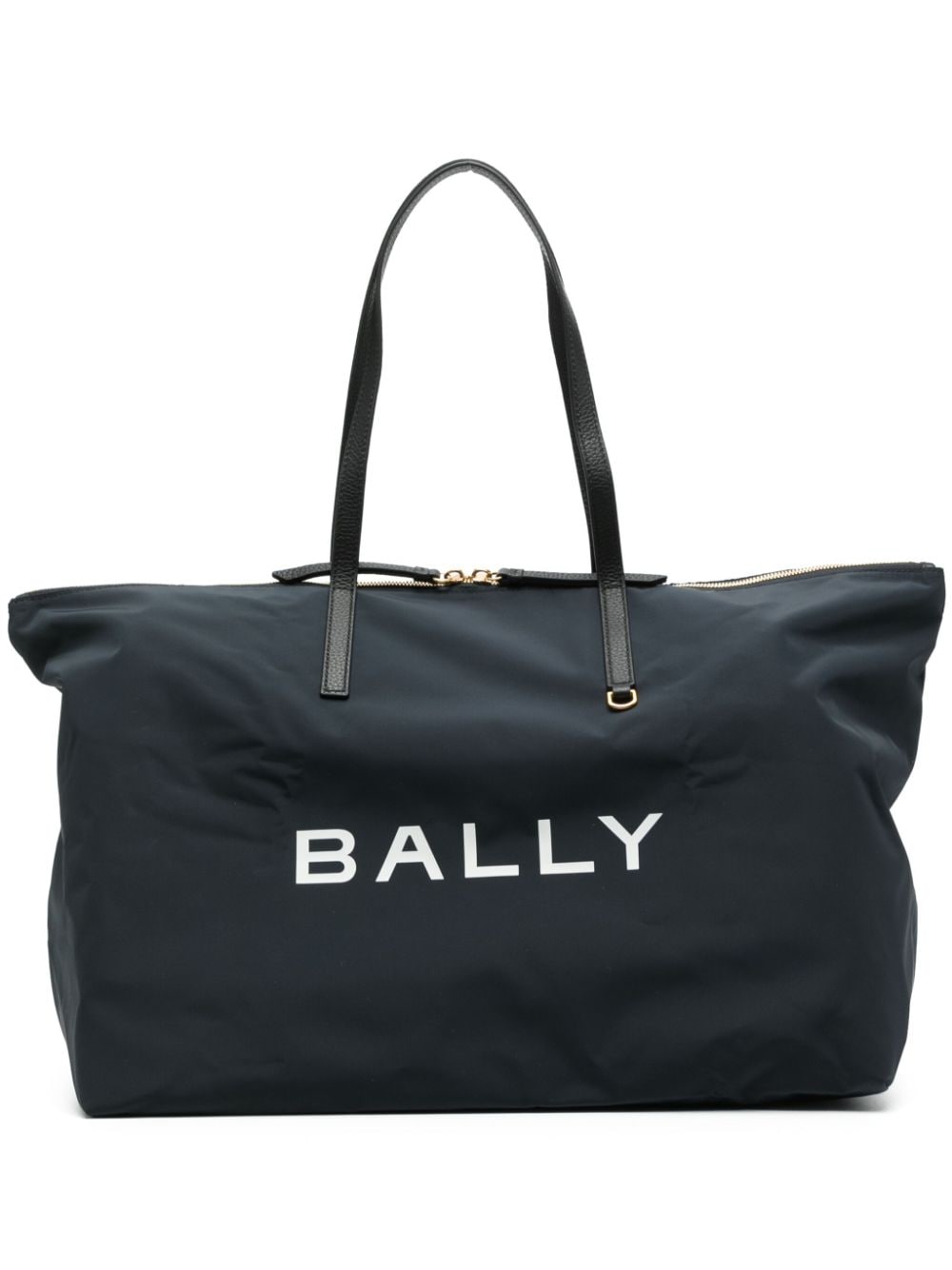 Bally Logo-Print Tote Bag - Blue | Editorialist