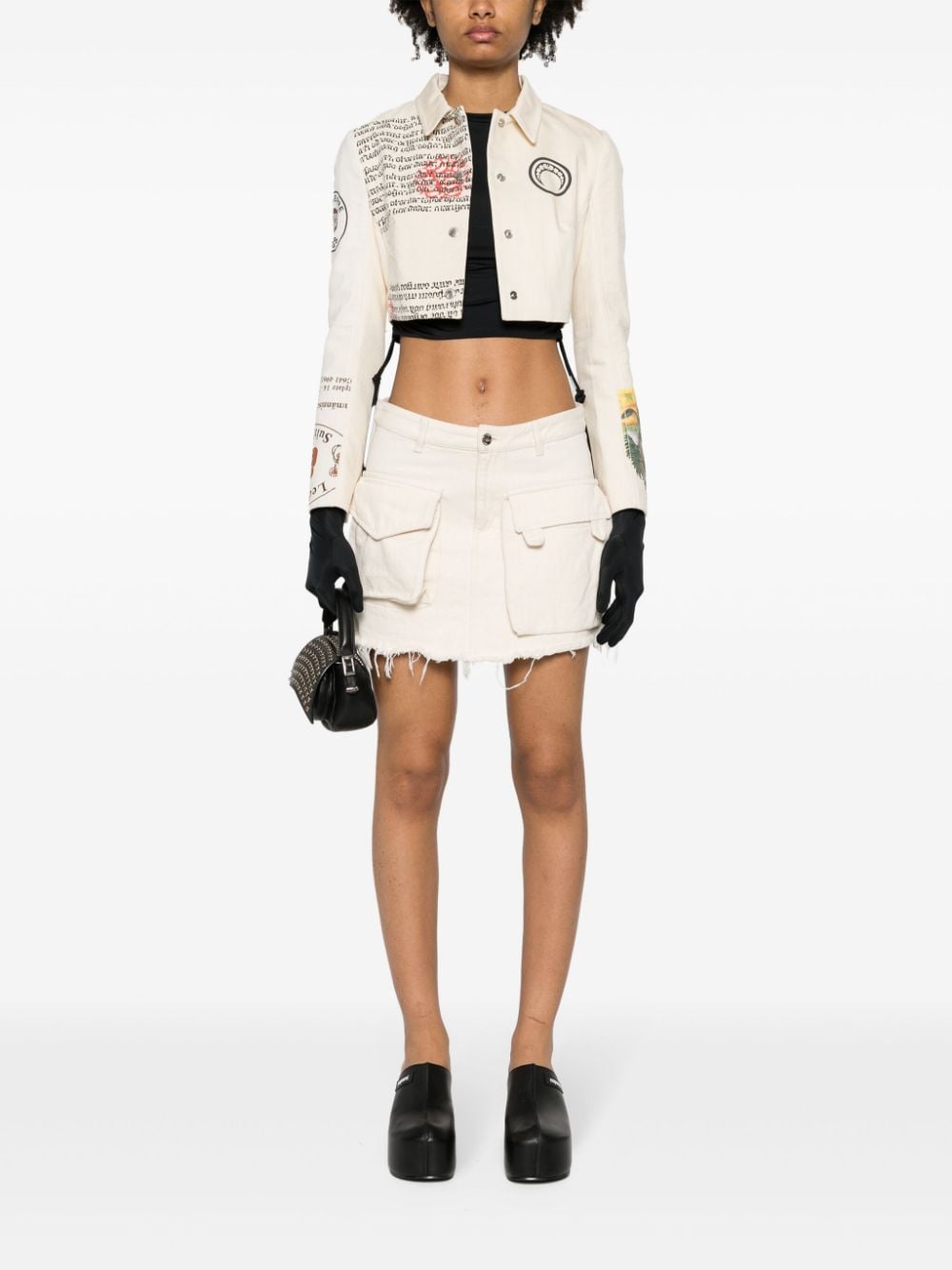 MARINE SERRE Marine Serre Regenerated Tote Bags Jacket