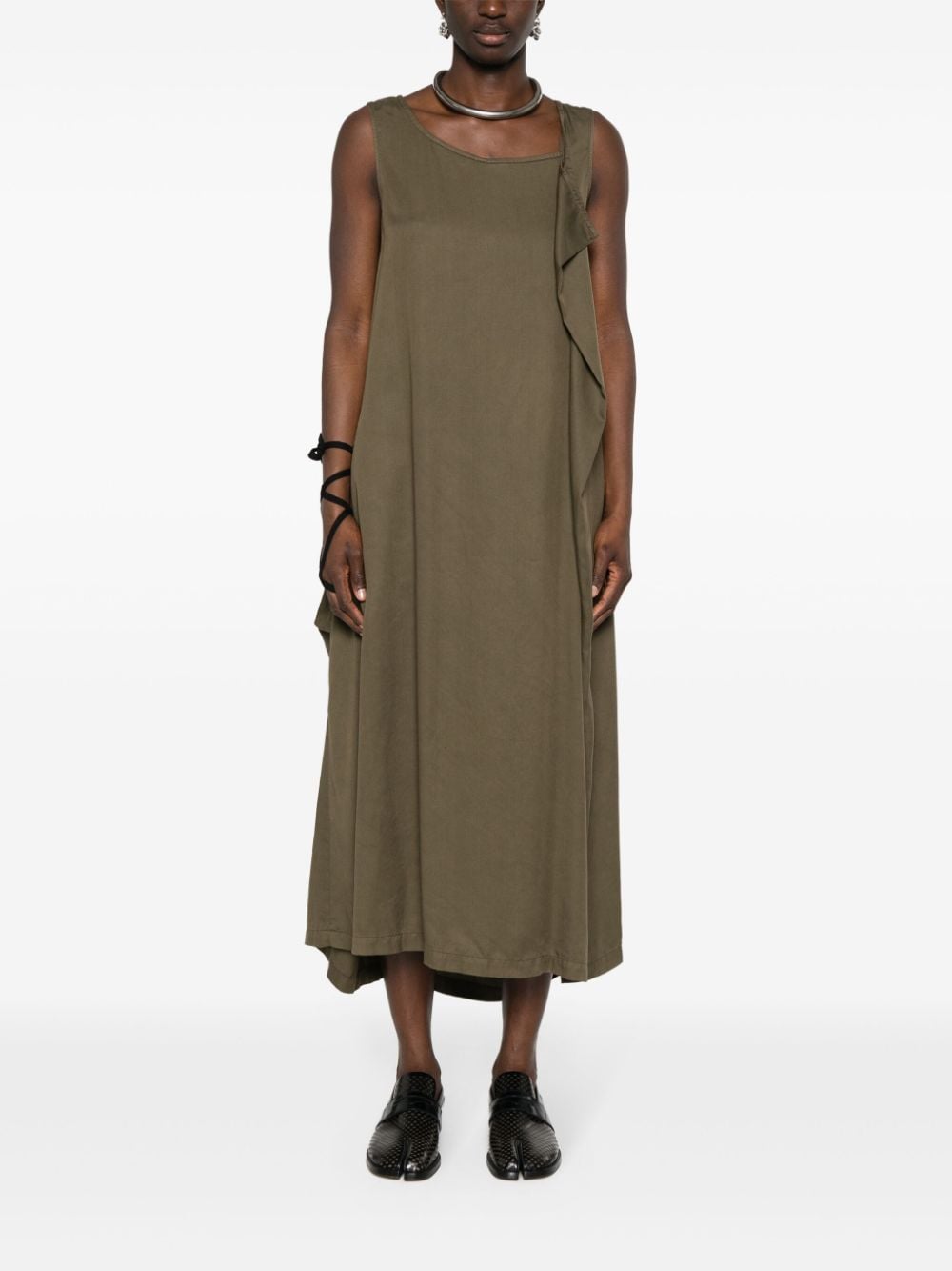YOHJI YAMAMOTO Yohji Yamamoto V-Neck Maxi Dress