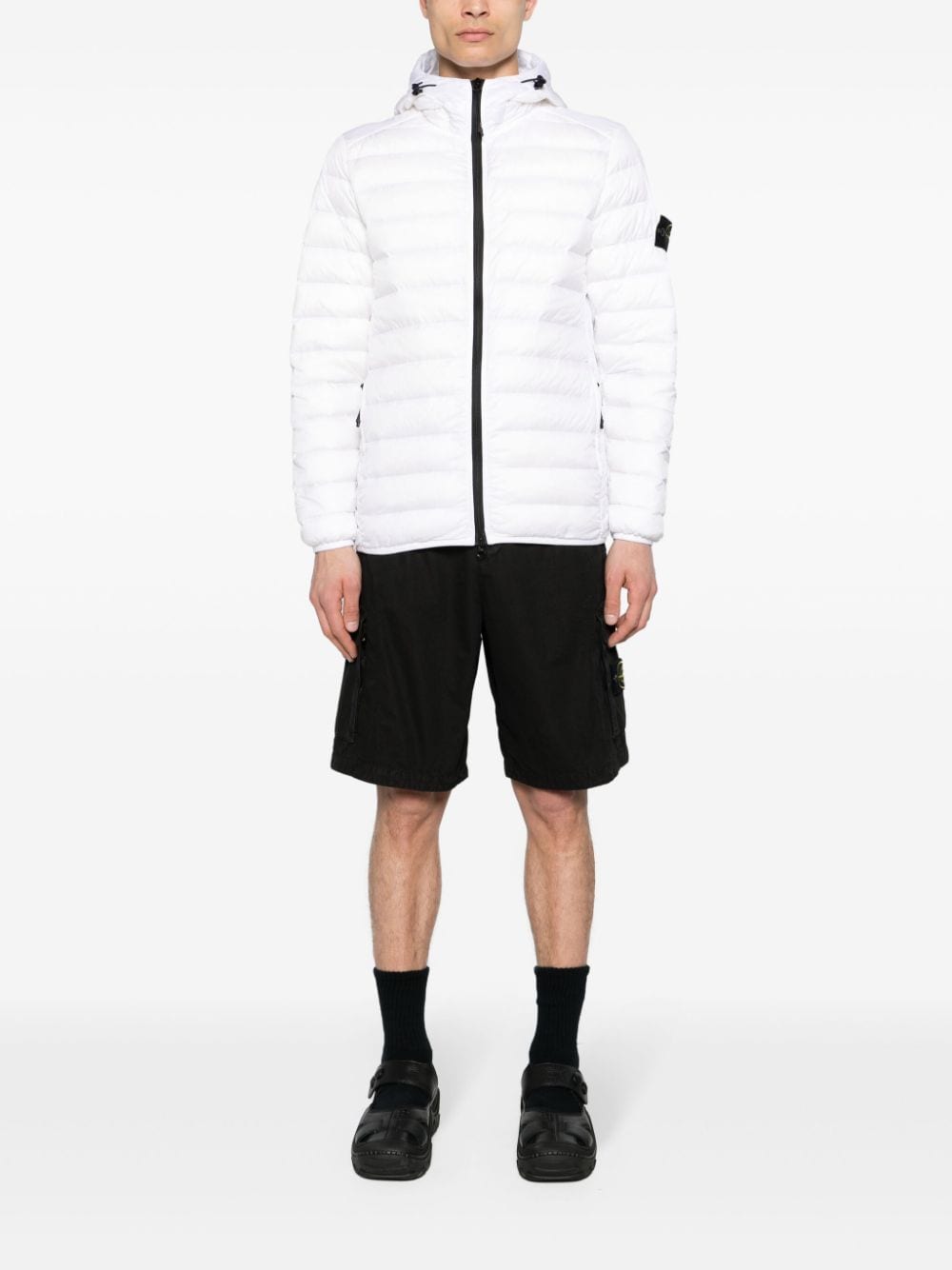 STONE ISLAND Stone Island Compass-Badge Cotton Cargo Shorts