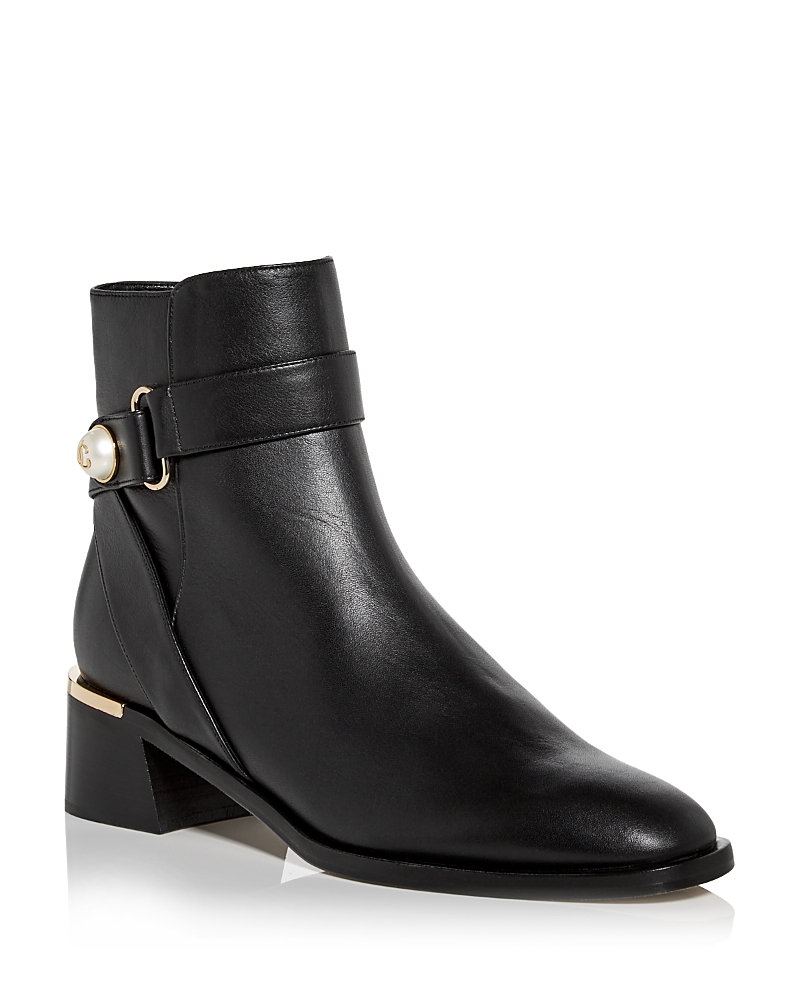 Jimmy Choo Magik 90 Leather Ankle Boots In Black 50% Off