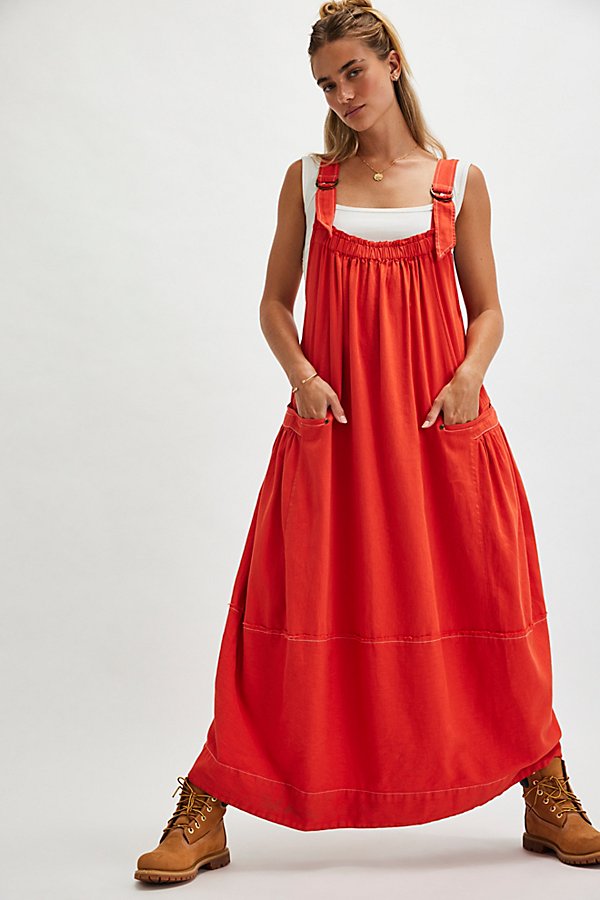 Free People Machu Barrel Midi Dress - Black | Editorialist