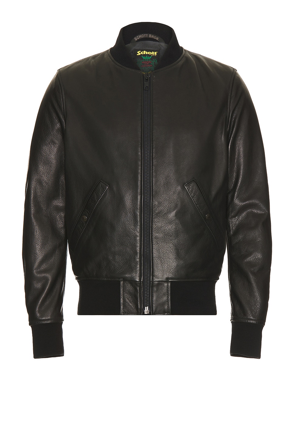 Palace Schott Cwu 90s Fit Bomber Jacket - Black | Editorialist
