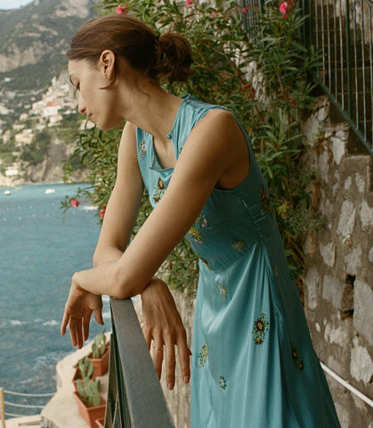 doen amari dress blue topaz Ulla Johnson main image 0