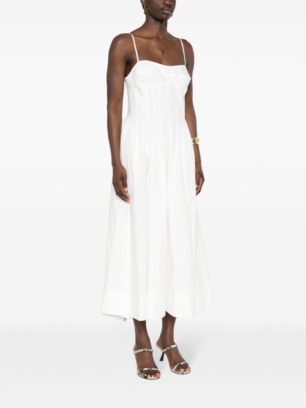 simkhai kittiya cotton midi dress SIMKHAI - Kittiya Cotton Midi Dress