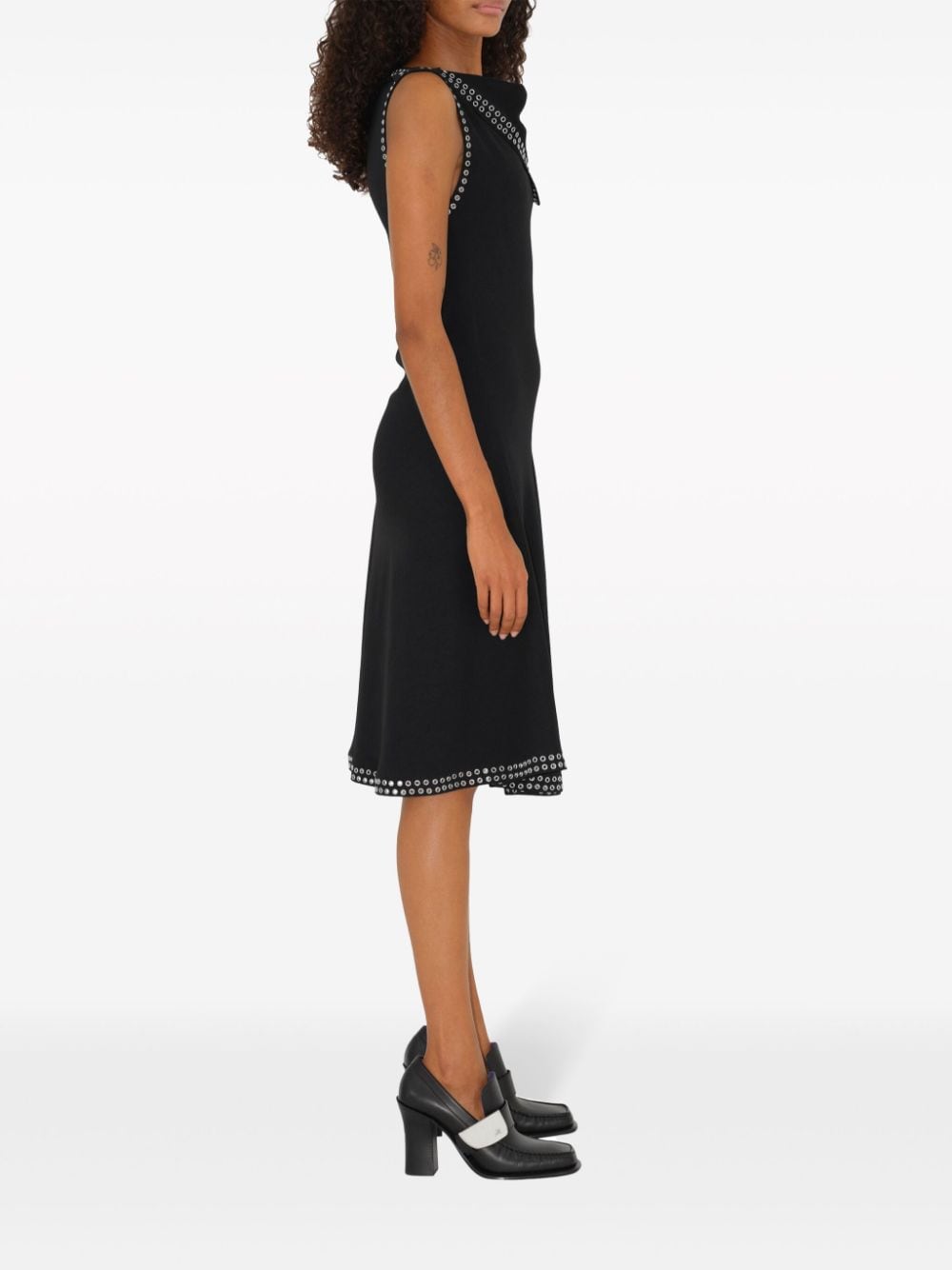 BURBERRY Burberry Eyelet-Trim Satin Dress