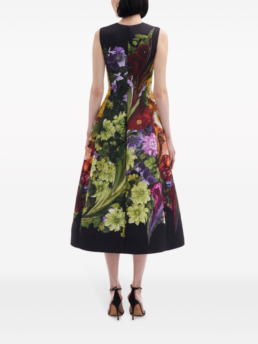 oscar de la renta rainbow-ombre crochet-knit dress Oscar De La Renta Ombre Crochet Knit Dress In Rainbow - 81% Off