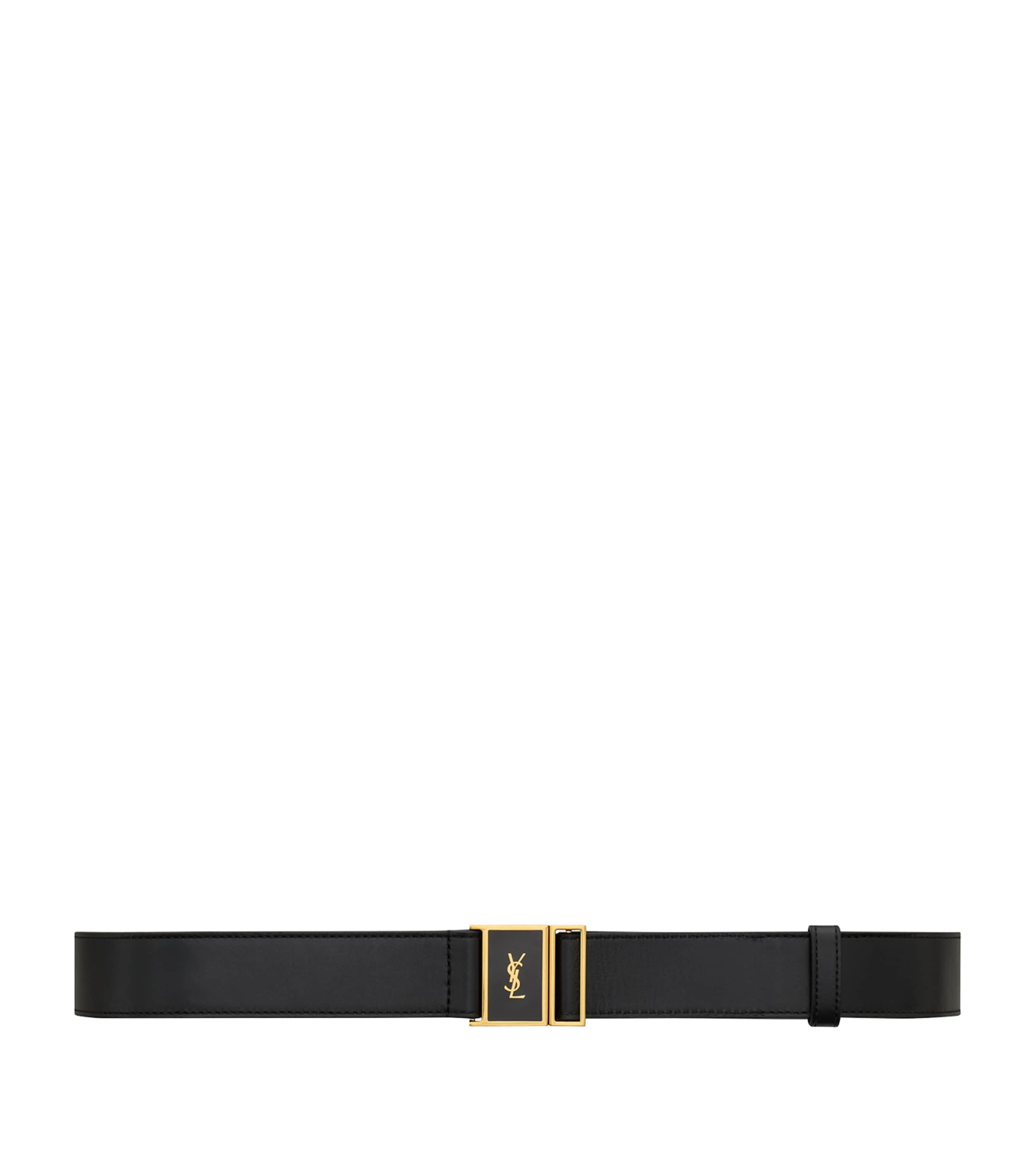 Saint Laurent YSL Cassandre YSL Magnetic Leather Belt SAINT LAURENT Cassandre embellished leather belt | NET-A-PORTER main image 2